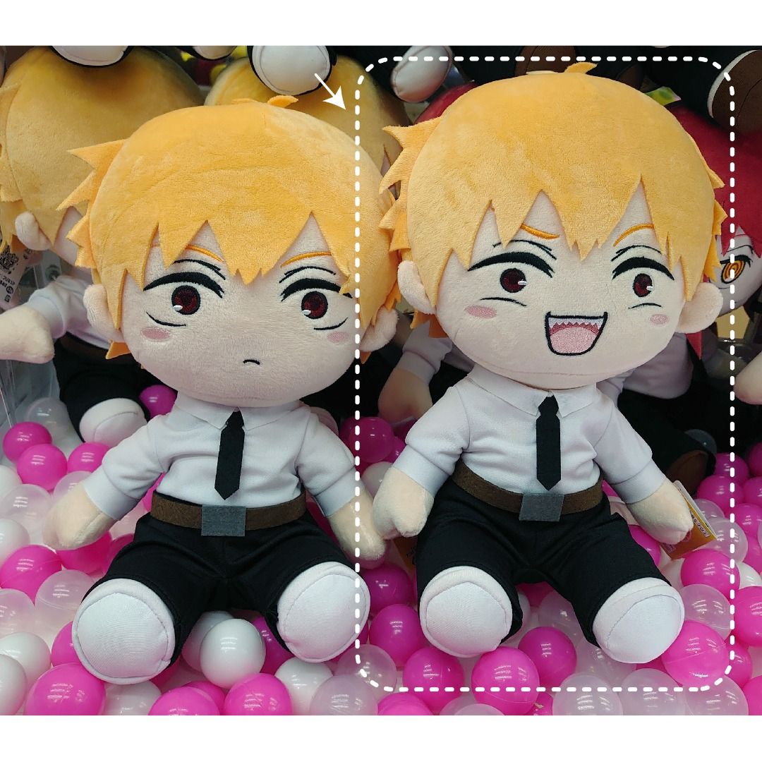 Chainsaw Man - "Denji" Mouth Opened Ver. BIG Sitting Plush Toy by Taito Japan / 30cm, Hobbies ...