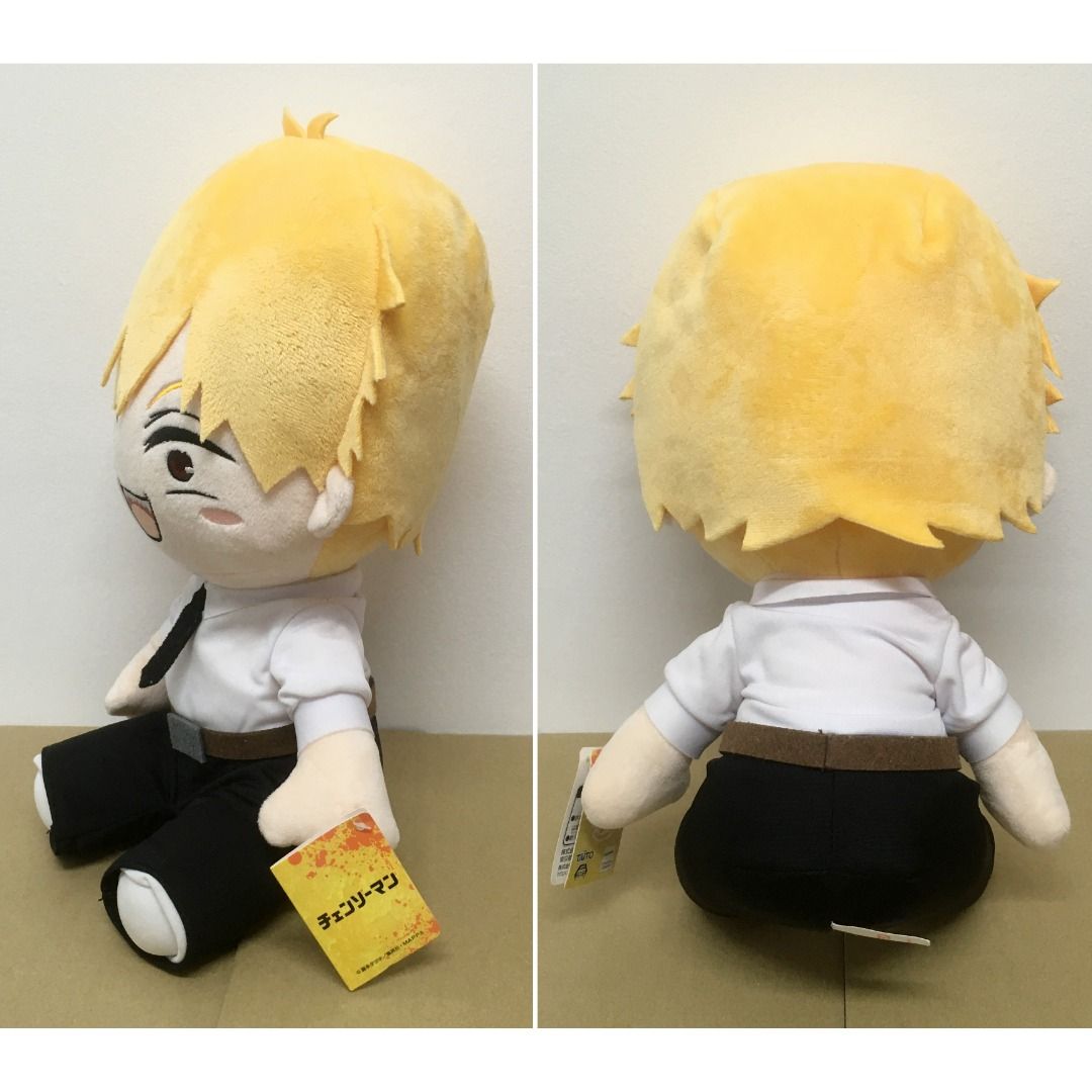 Chainsaw Man - "Denji" Mouth Opened Ver. BIG Sitting Plush Toy by Taito Japan / 30cm, Hobbies ...