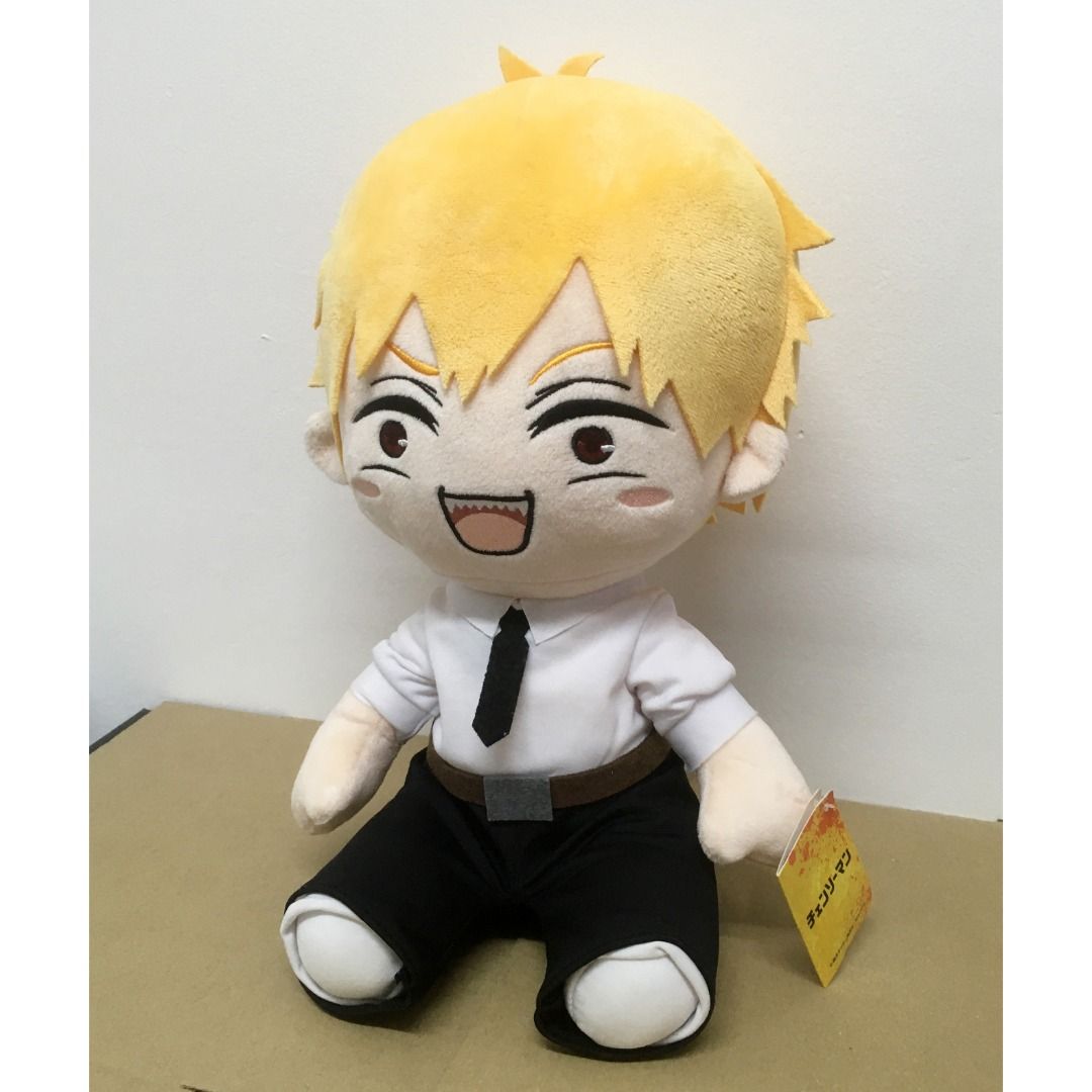 Chainsaw Man - "Denji" Mouth Opened Ver. BIG Sitting Plush Toy by Taito Japan / 30cm, Hobbies ...
