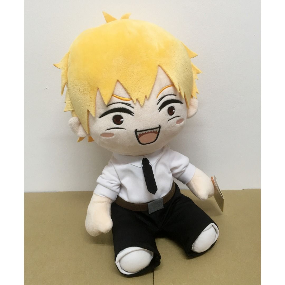 Chainsaw Man - "Denji" Mouth Opened Ver. BIG Sitting Plush Toy by Taito Japan / 30cm, Hobbies ...