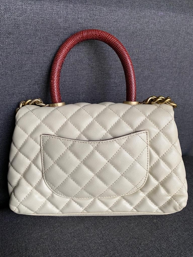 Chanel Coco Caviar Top Handle Small, Luxury, Bags & Wallets on Carousell