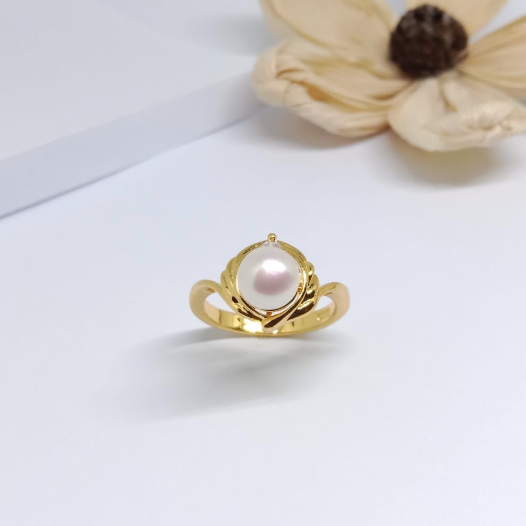 Cincin Cantik dengan Mutiara Tawar asli Lombok, Fesyen Wanita ...