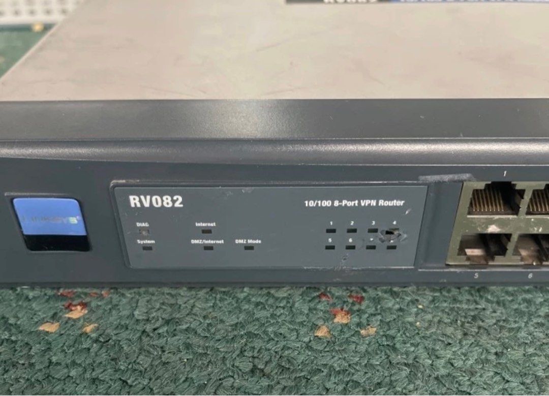 Cisco RV082 10/100 8-Port VPN Router, Elektronik, Lainnya di Carousell