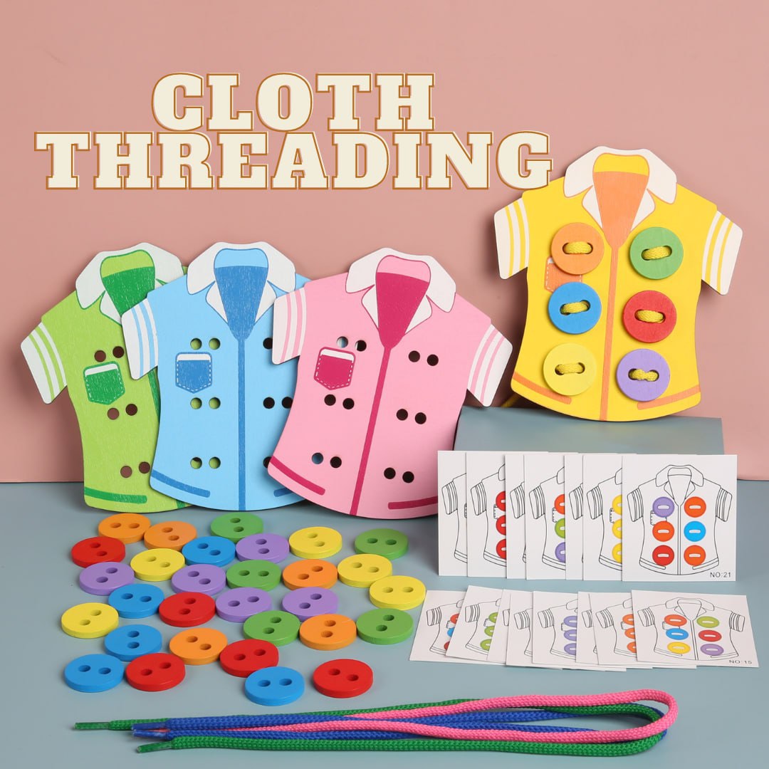 Cloth Threading Activity, Hobbies & Toys, Toys & Games on Carousell