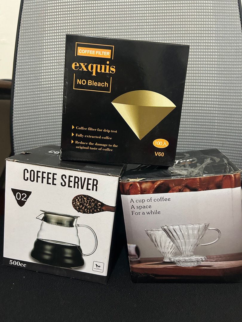 Coffee Dripper Set, Furniture & Home Living, Kitchenware & Tableware ...