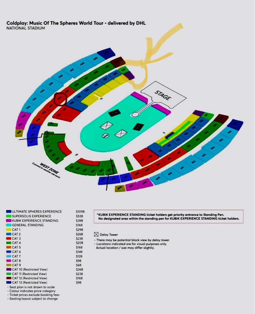 Coldplay concert, Tickets & Vouchers, Event Tickets on Carousell