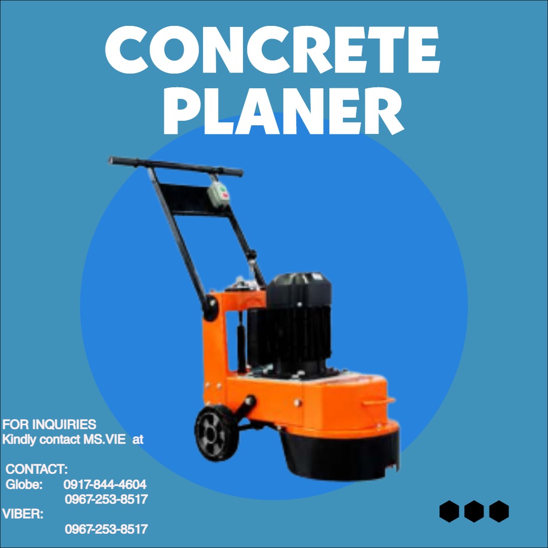 CONCRETE PLANER, Commercial & Industrial, Industrial Equipment on Carousell