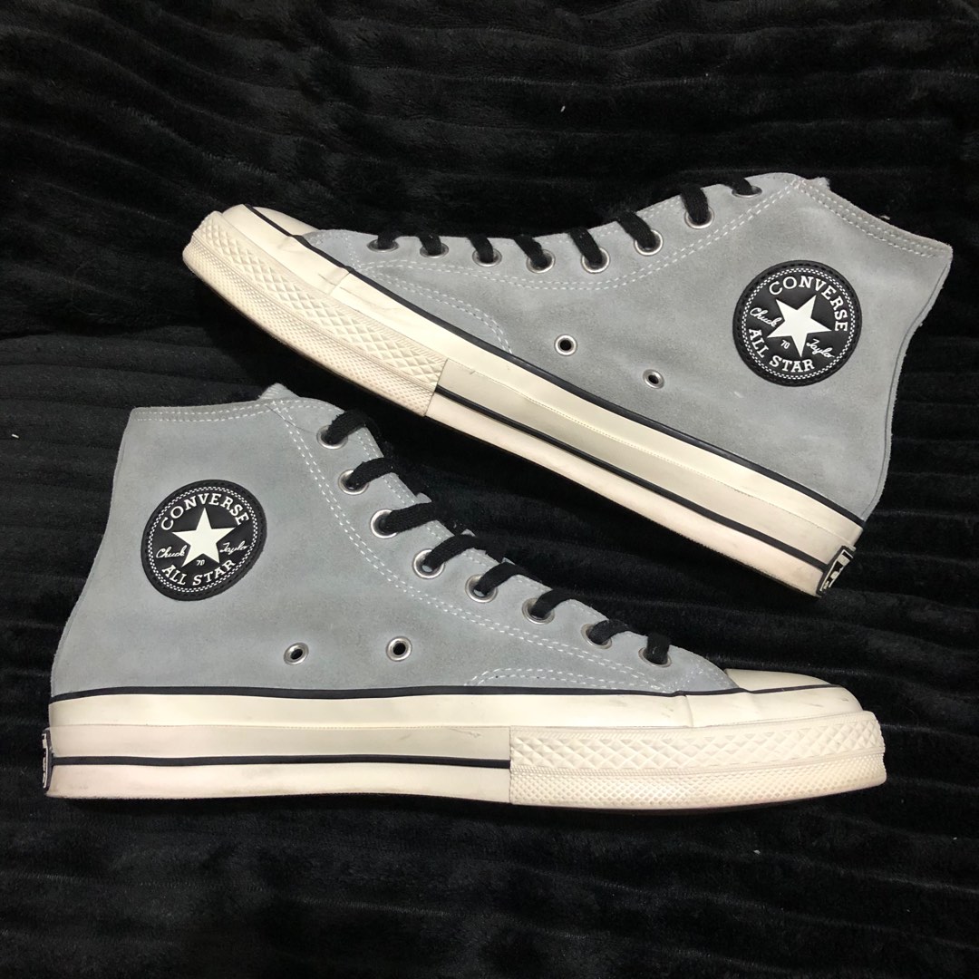 Converse Chuck Taylor Ash Stone Grey High 70, Men's Fashion, Footwear ...