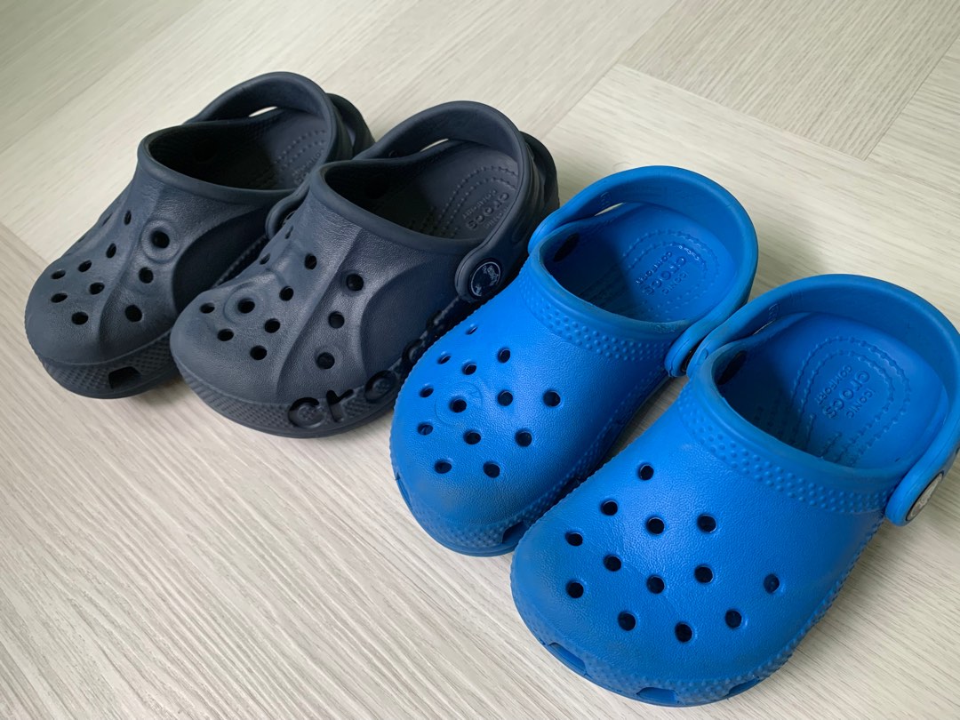 +CROCS+ 2 x Kids Baby Children Crocs Navy Blue 7 & 8, Babies & Kids ...
