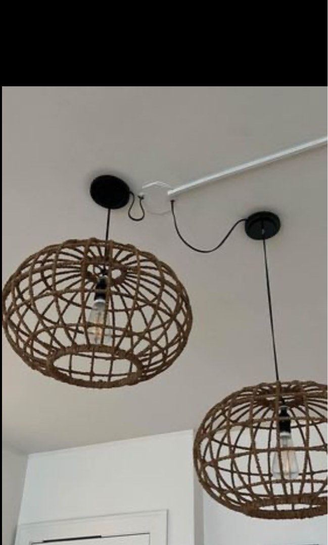 Custom native pendant light, Furniture & Home Living, Lighting & Fans ...