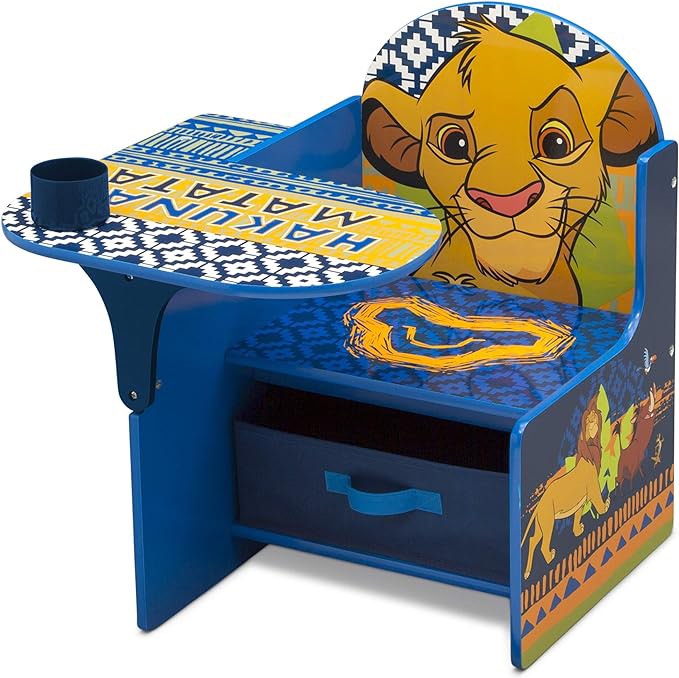 Delta Children Lion King Chair Desk with Storage Bin, Babies & Kids ...