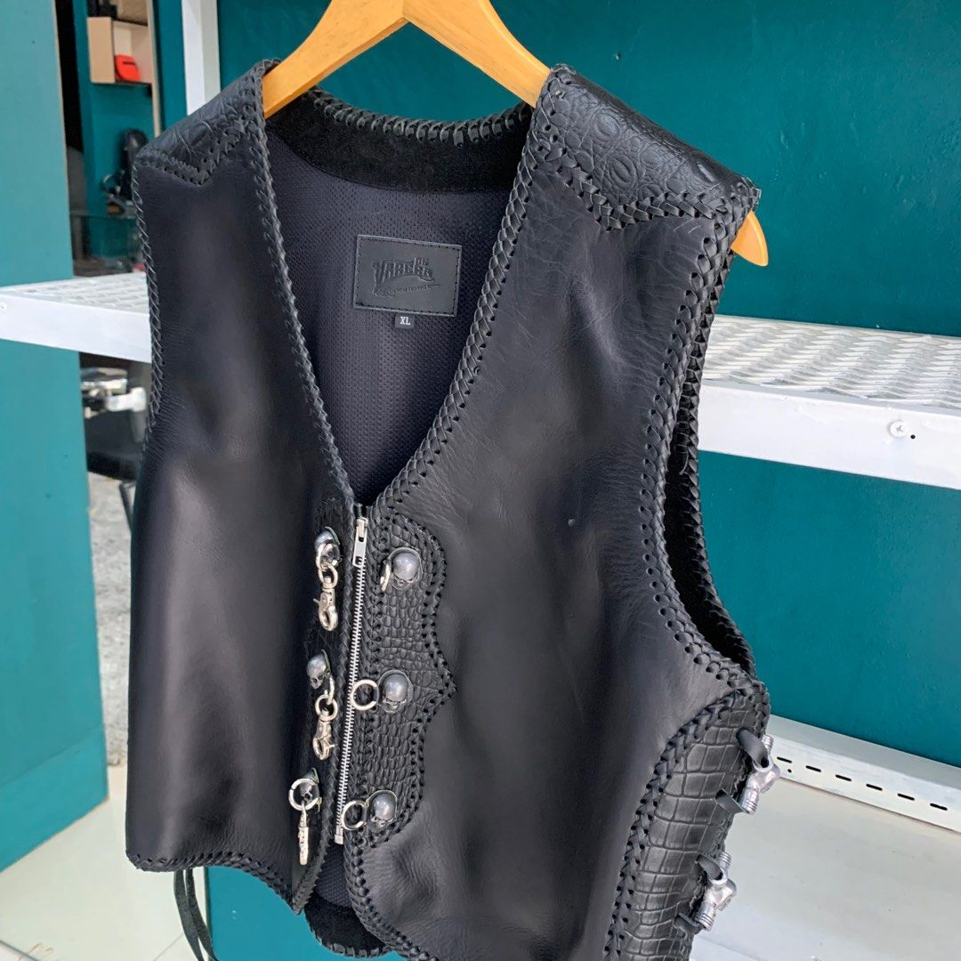 De'Varera leather Rompi harley davidson, Fesyen Pria, Pakaian , Baju ...