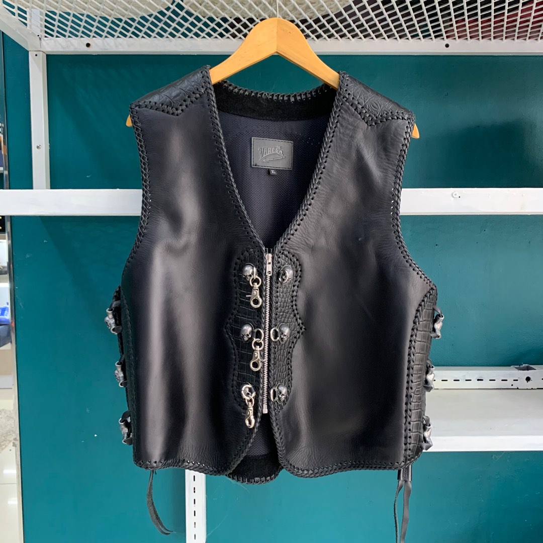 De'Varera leather Rompi harley davidson, Fesyen Pria, Pakaian , Baju ...