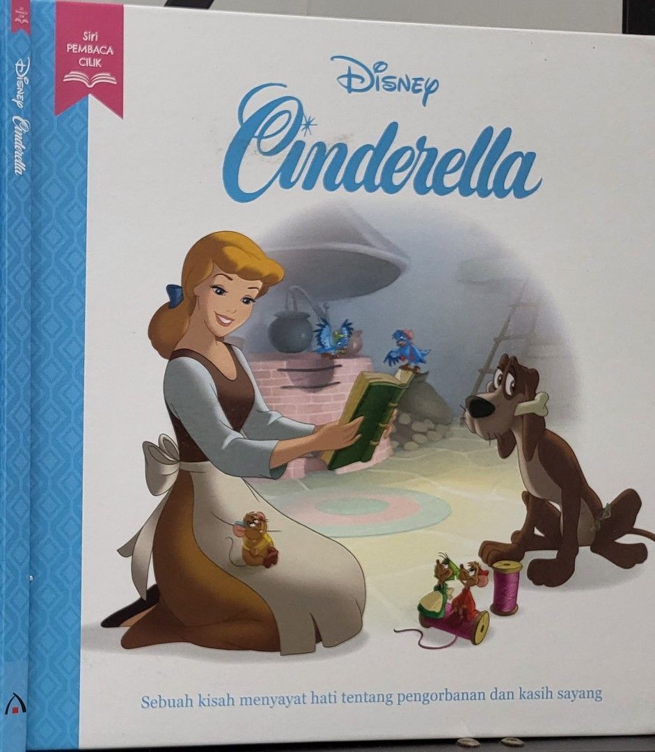 DISNEY CINDERELLA Children Malay Reading Book, Hobbies & Toys, Books ...