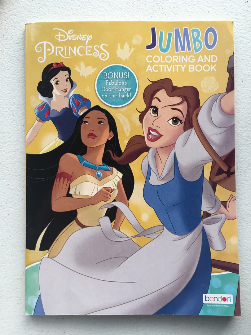 Disney Princess Jumbo Coloring And Activity Book, Hobbies & Toys, Books ...