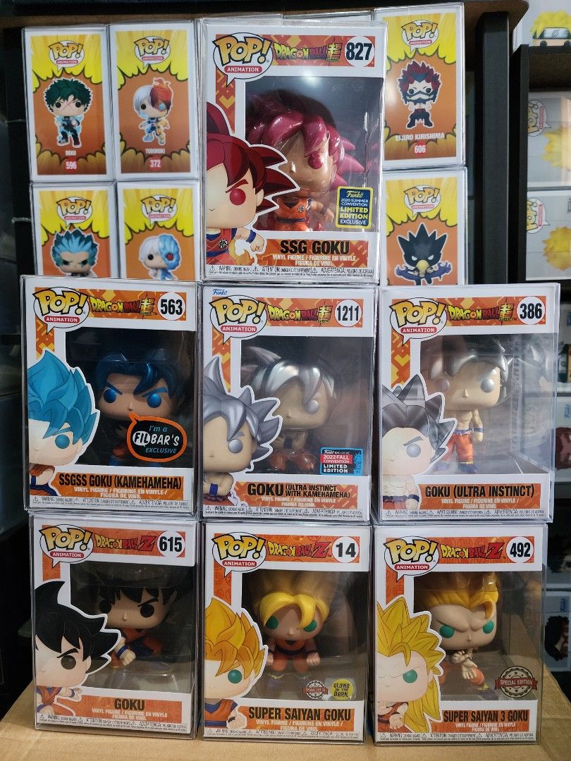 Dragon Ball Z DBZ Anime Funko pop (Bundle price) - Goku , Super Saiyan ...