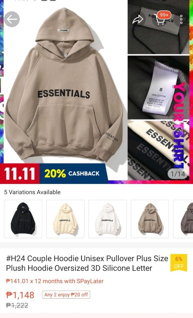 ESSENTIALS jacket, Men's Fashion, Coats, Jackets and Outerwear on Carousell