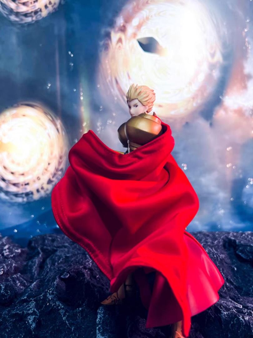 Figma Gilgamesh (Archer) custom 1/12 wired fabric cape (Fate/Grand ...
