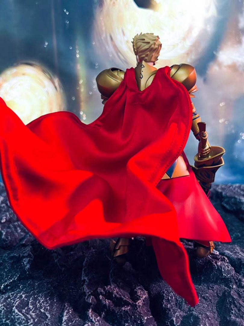 Figma Gilgamesh (Archer) custom 1/12 wired fabric cape (Fate/Grand ...