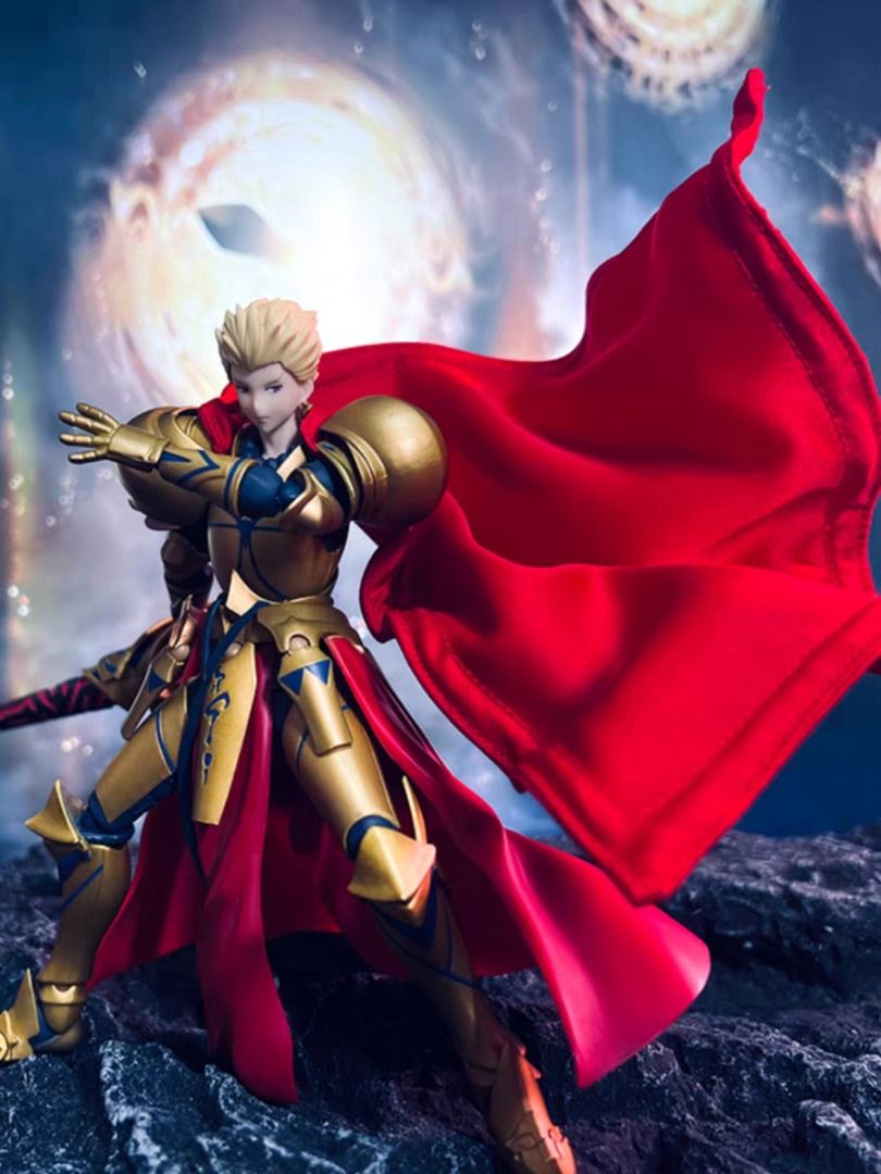 Figma Gilgamesh (Archer) custom 1/12 wired fabric cape (Fate/Grand ...