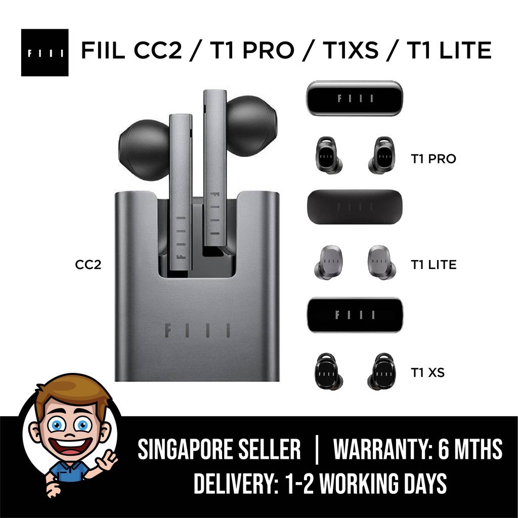FIIL CC2 / T1 Pro / T1XS / T1 Lite Wireless Earbuds, Bluetooth 5.2, 5.0 TWS Earphones Music ...