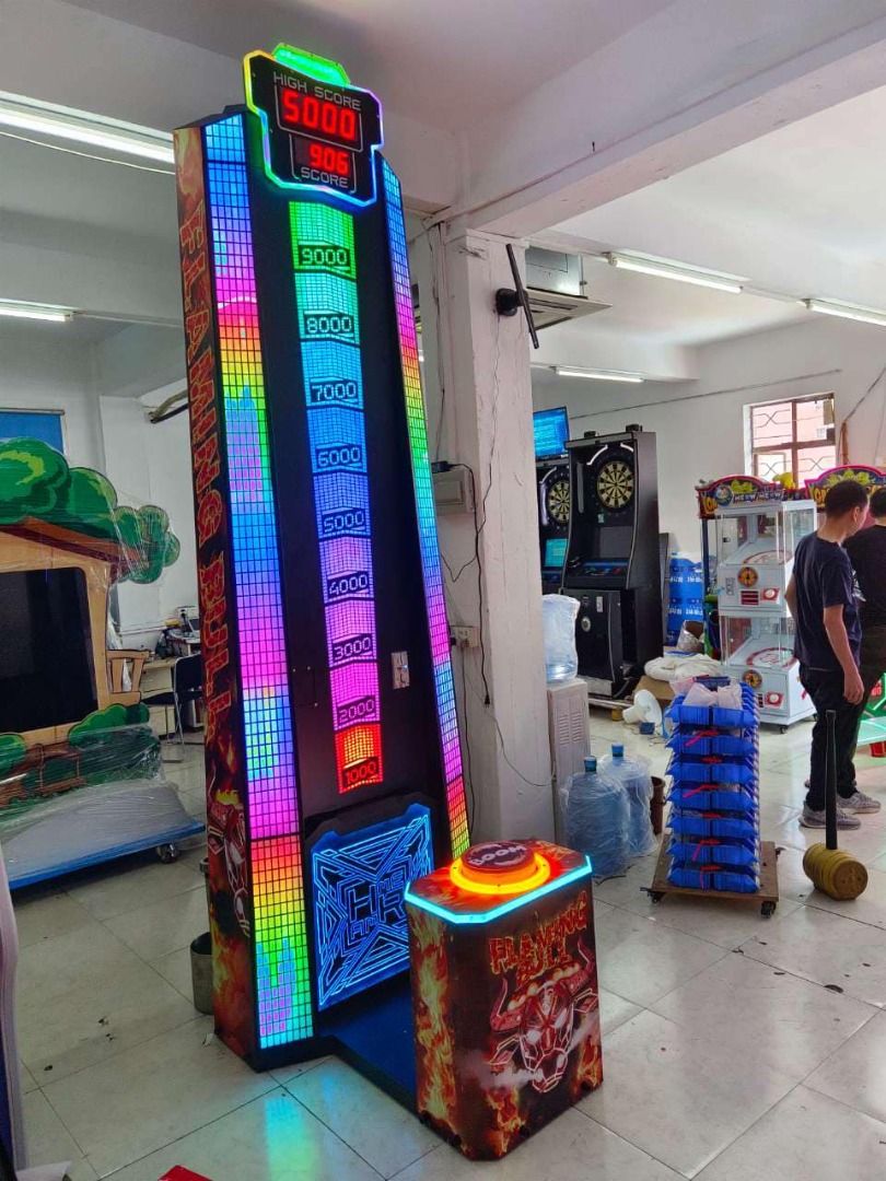 Flaming Bull Hammer Arcade Machine, Sports Equipment, Sports & Games ...