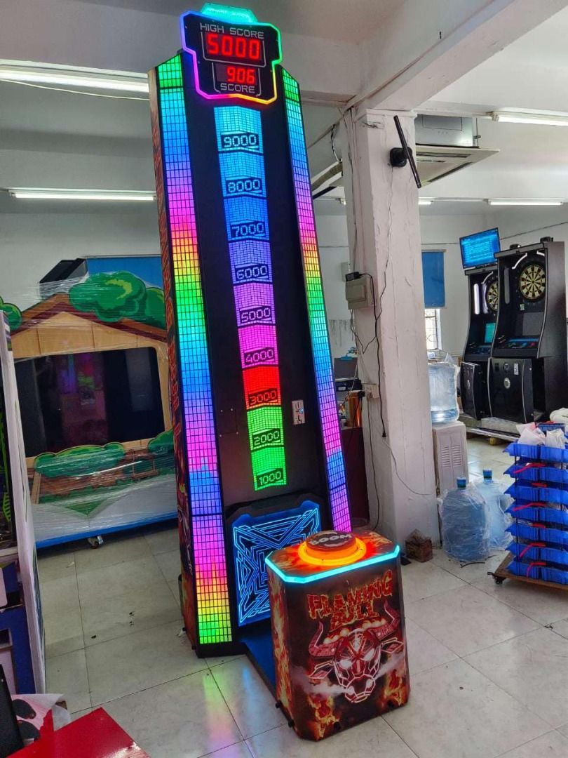 Flaming Bull Hammer Arcade Machine, Sports Equipment, Sports & Games ...