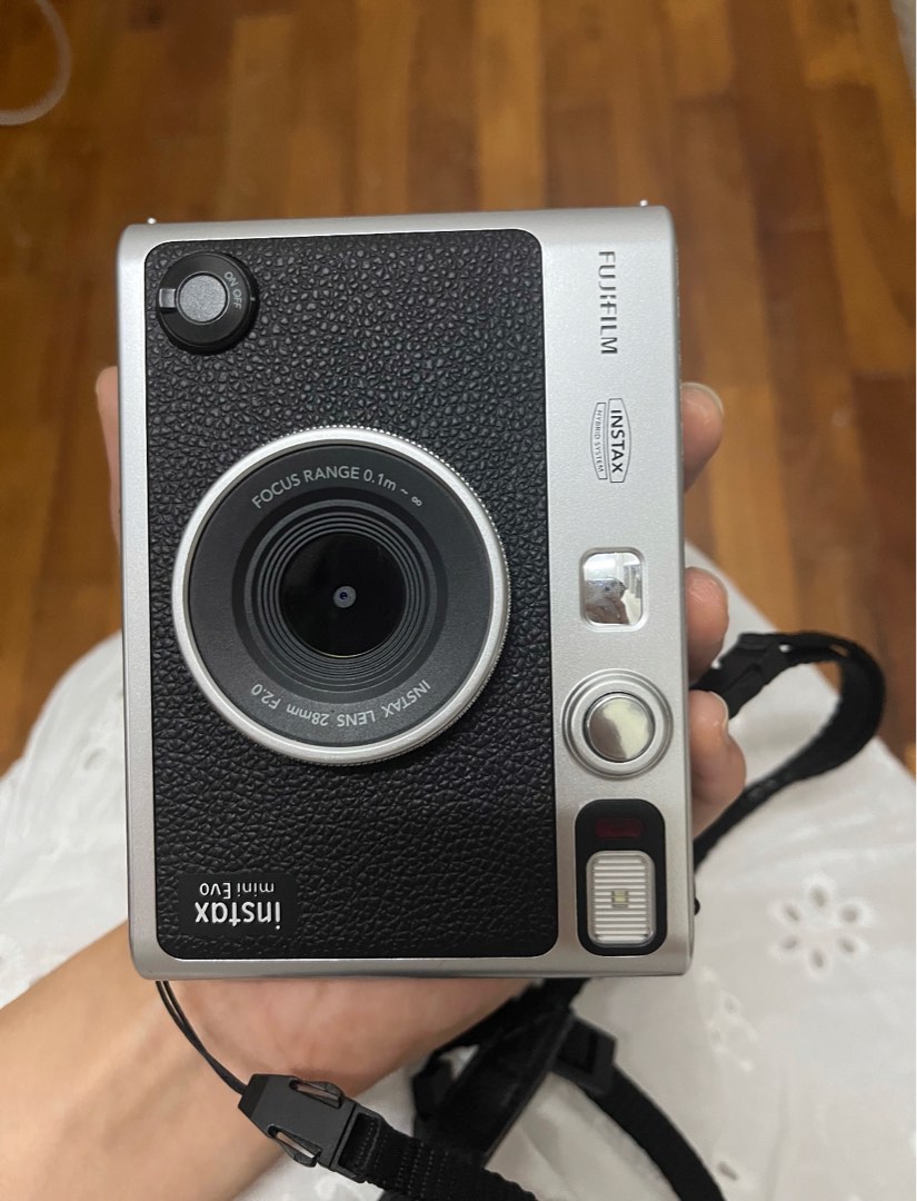 Fujifilm Instax mini Evo instant camera, black, compact, Photography ...