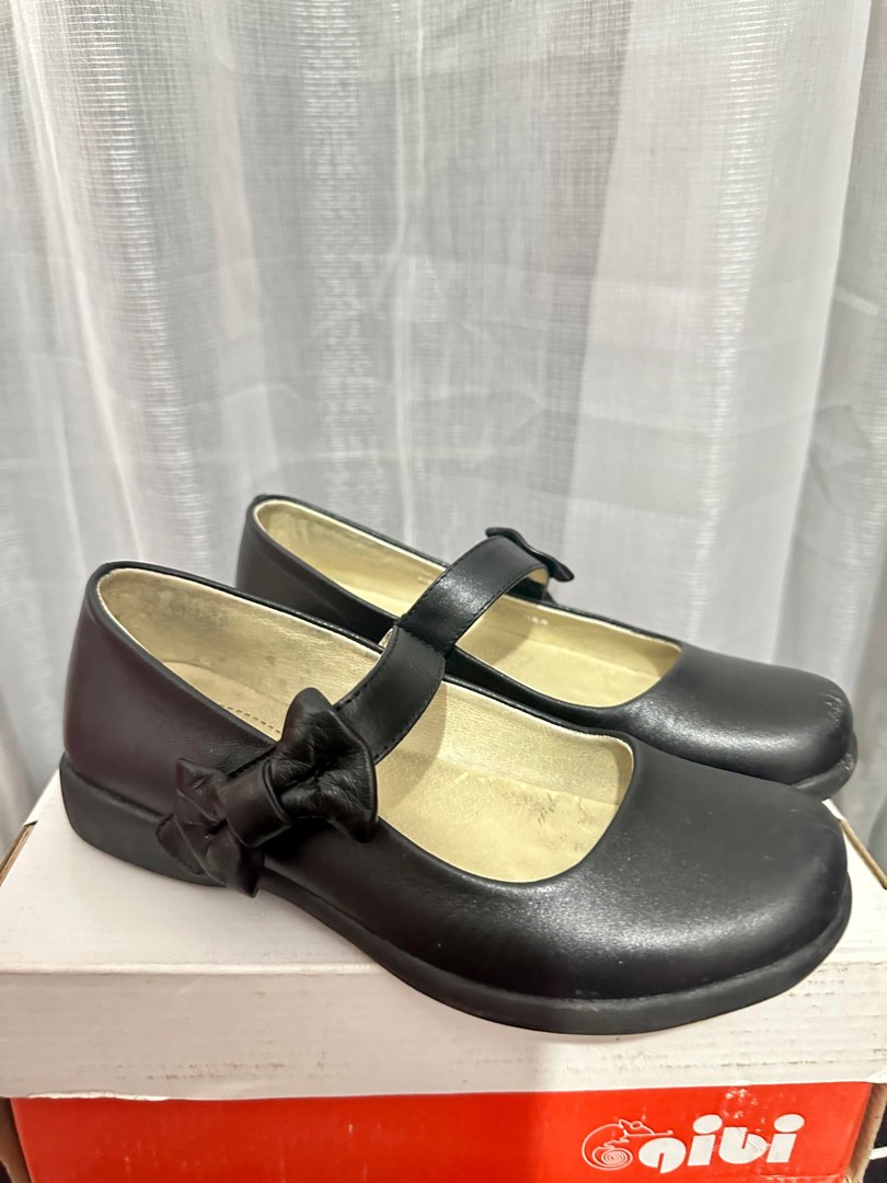 Gibi black school shoes, Babies & Kids, Babies & Kids Fashion on Carousell