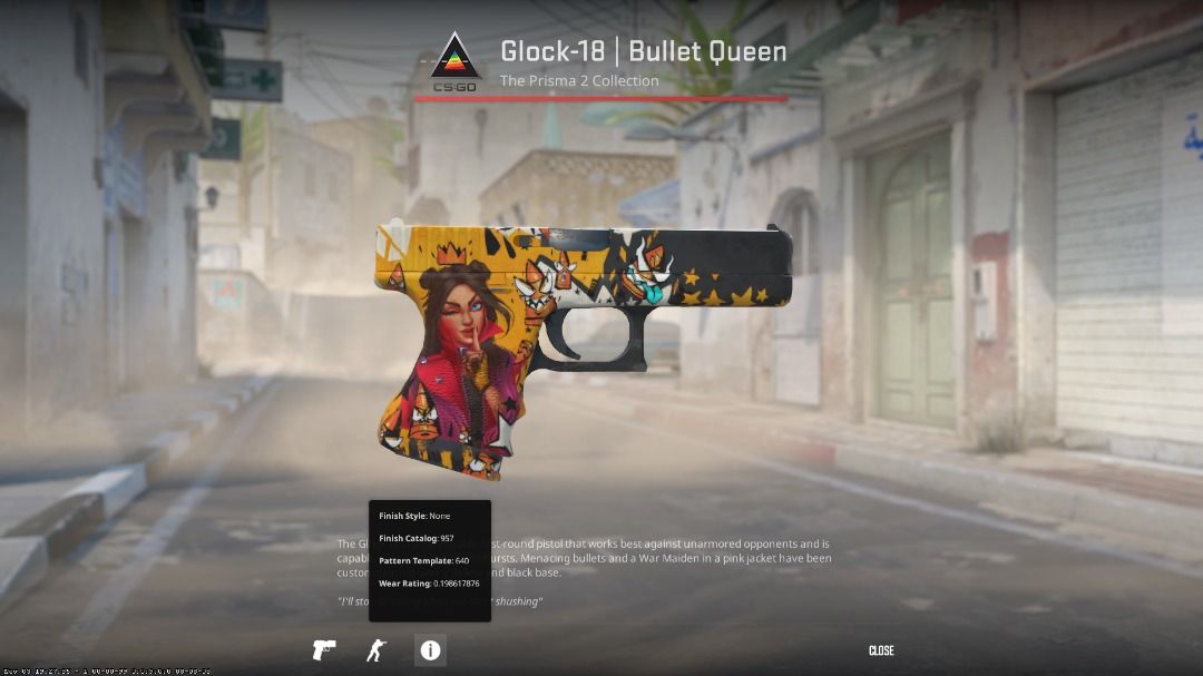 Glock-18 | Bullet Queen (Field-Tested) CSGO CS2, Video Gaming, Video ...