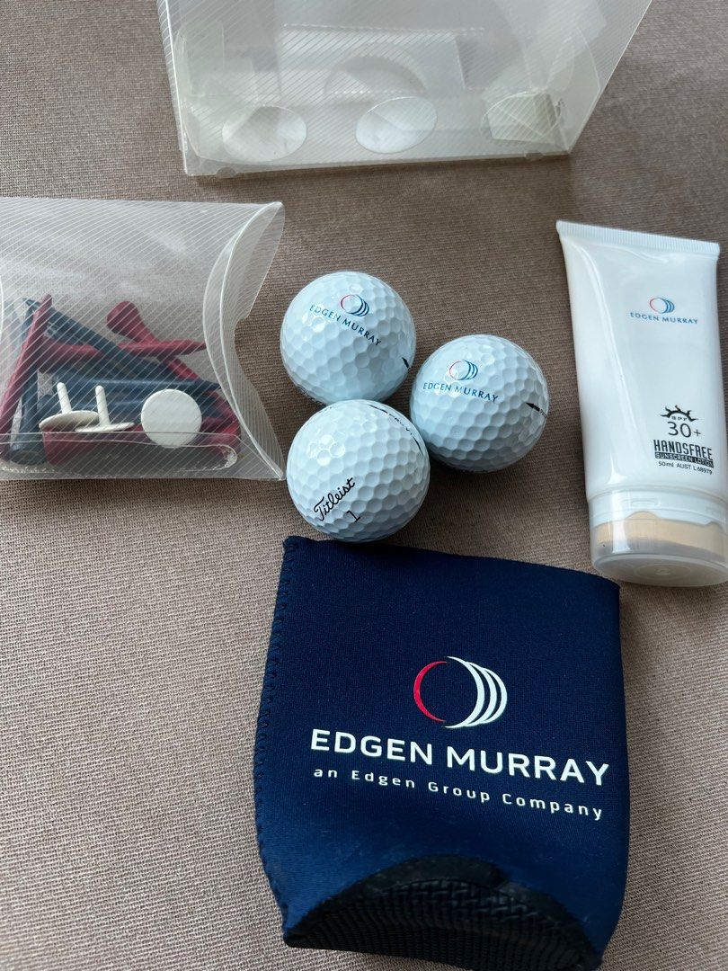 Golf ball set with sunscreen lotion ( Edgen Murray ) gift set, Sports ...