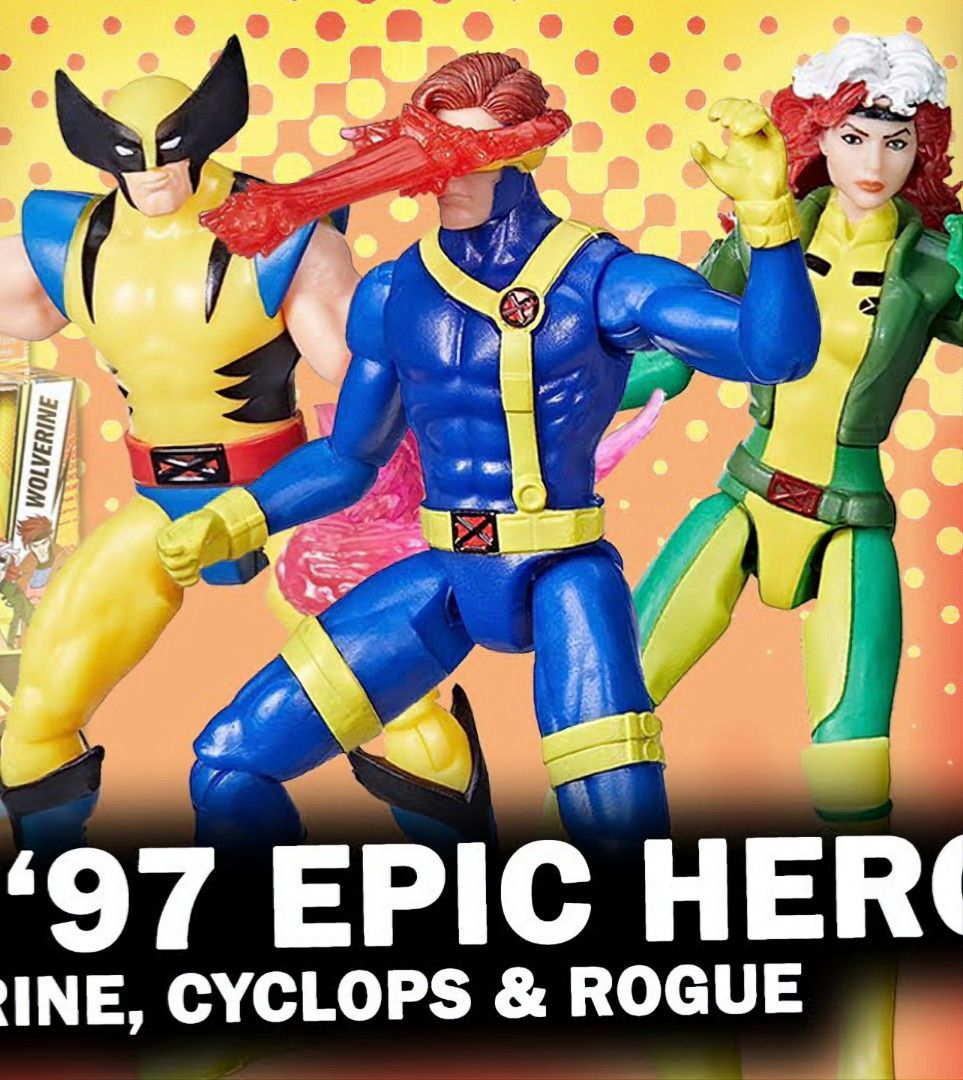 Hasbro Xmen 97 Cyclops, Rogue and Wolverine Set of 3 Collection ...