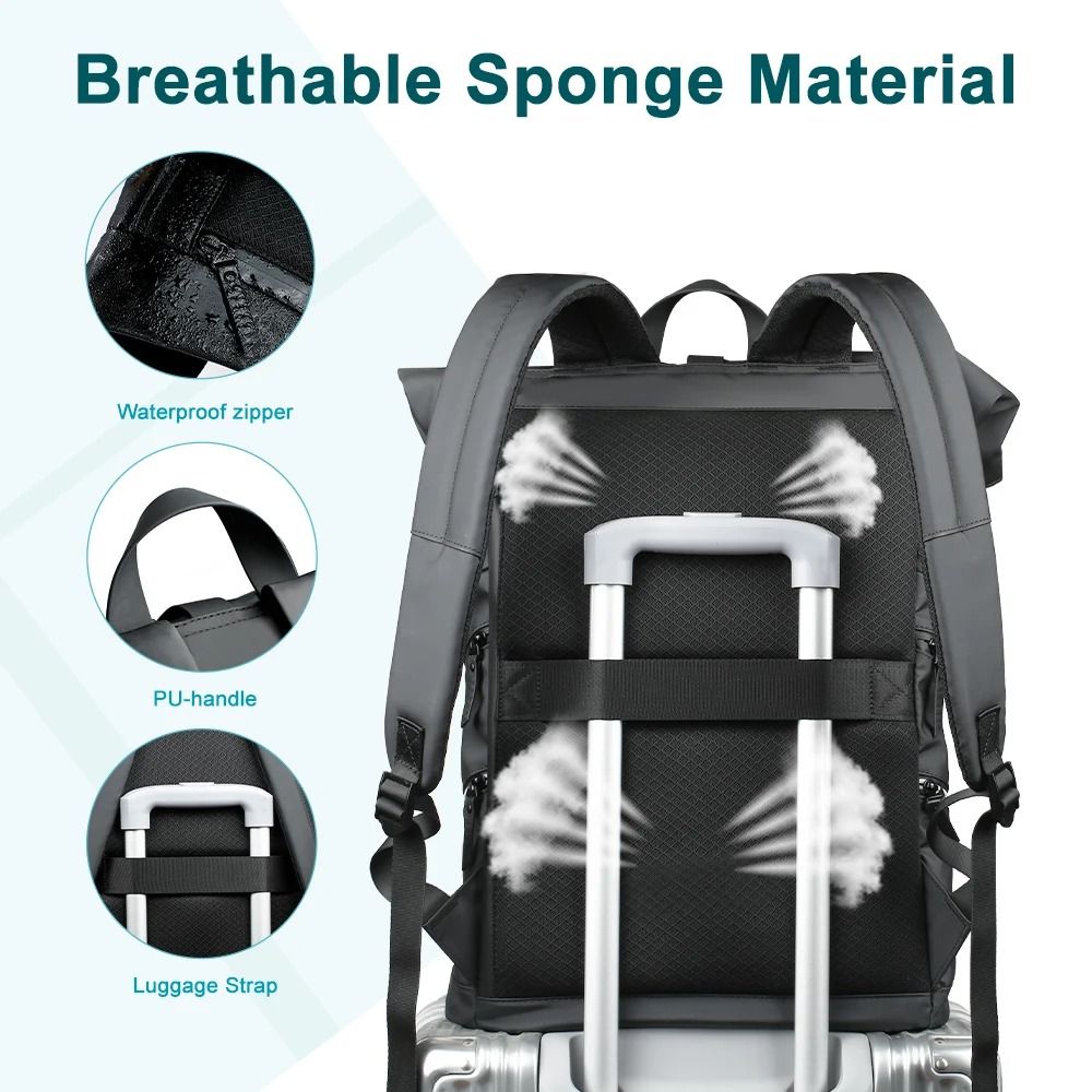 Heroic Knight Travel Backpack Laptop Backpack Men 15.6 Inch with USB ...