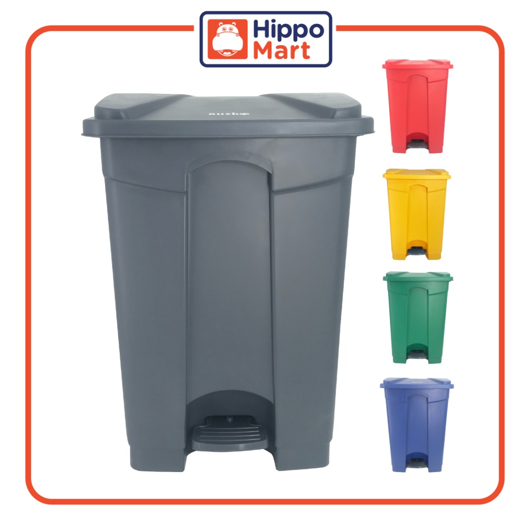 HippoMart Step On Bin, 30L, 45L, 68L, 87L, Trash Bin, Furniture & Home ...