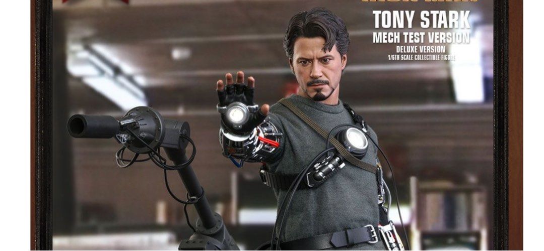 Hot toys Tony stark mech test version (deluxe version), Hobbies & Toys ...
