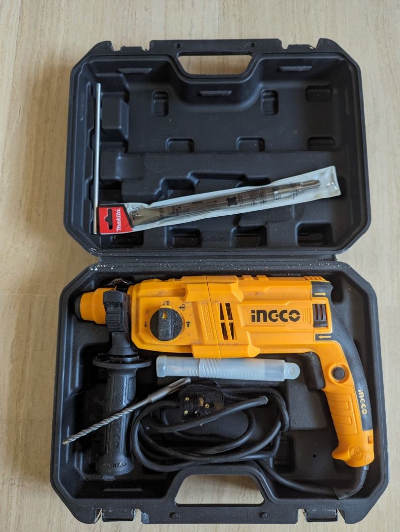 INGCO Rotary Hammer Drill 650W RGH6528, Furniture & Home Living, Home ...