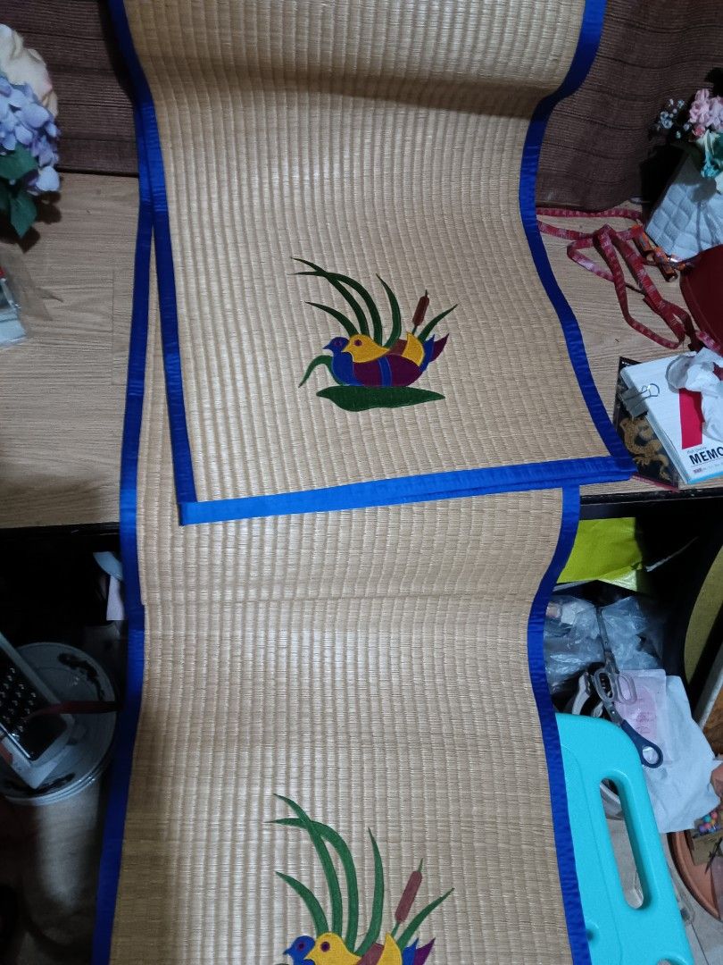 Japanese Big Foldable Banig, Furniture & Home Living, Bedding & Towels ...