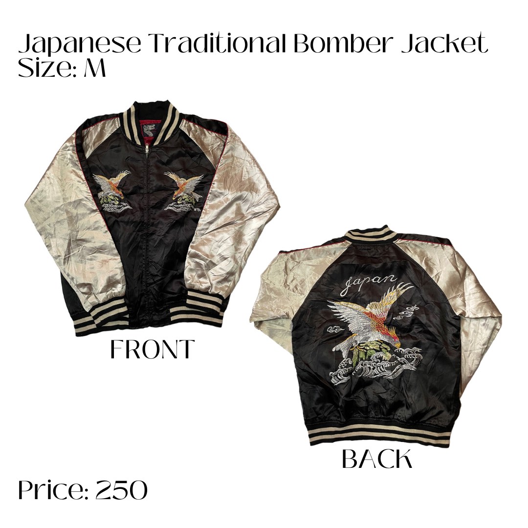 Japanese Traditional Bomber Jacket, Men's Fashion, Coats, Jackets and ...