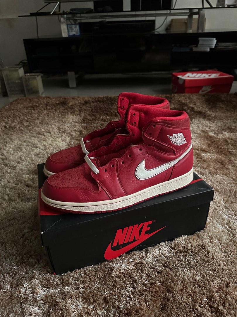 Jordan 1 “Euro Red”, Men's Fashion, Footwear, Sneakers on Carousell