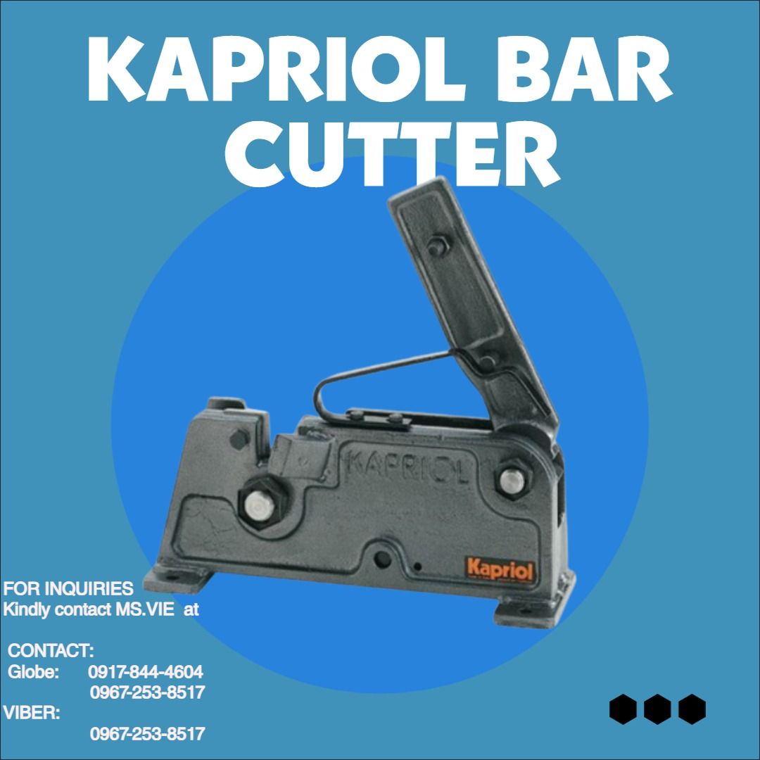 KAPRIOL BAR CUTTER, Commercial & Industrial, Industrial Equipment on ...