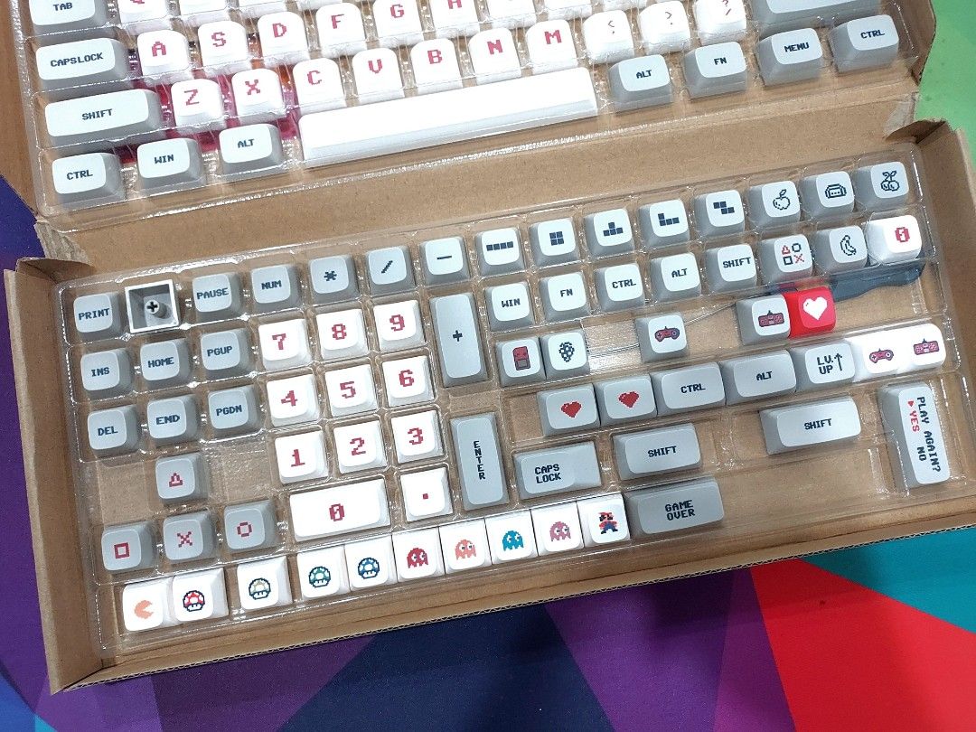 Keycaps "Retro Theme" Cherry Profile For ALL Layouts PBT Sublimation ...