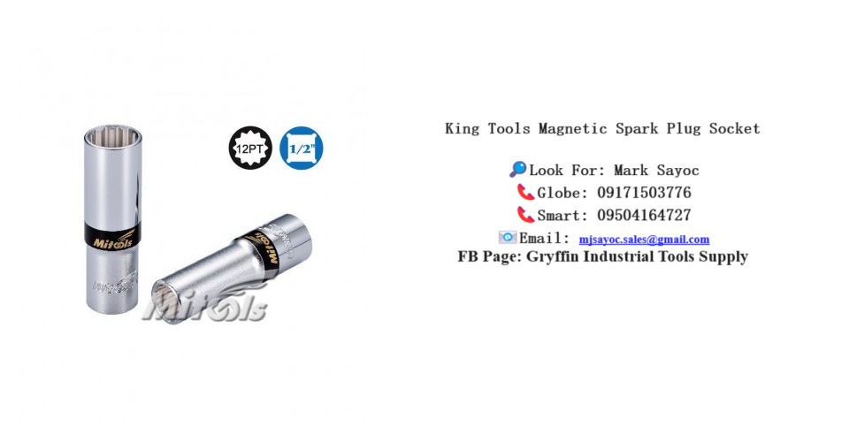 King Tools Magnetic Spark Plug Socket, Commercial & Industrial ...
