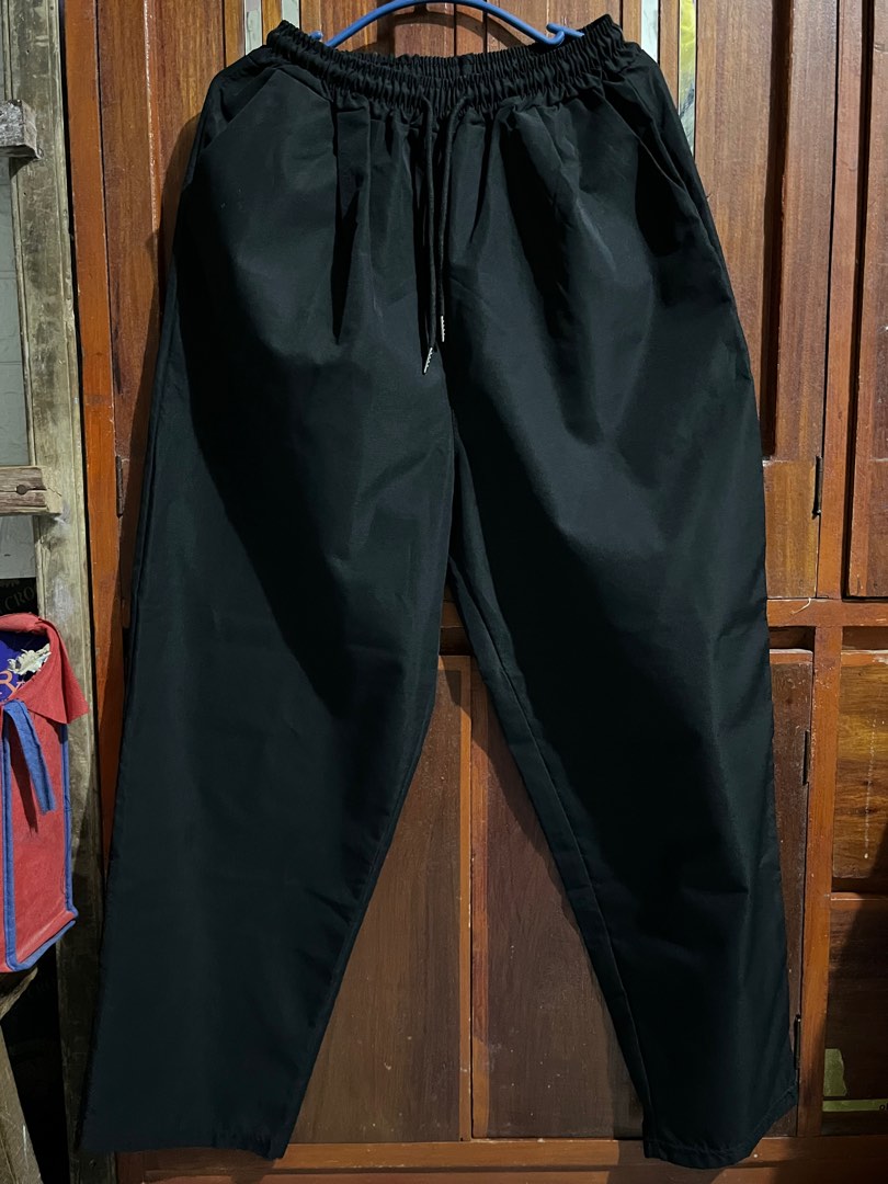 Korean Trouser Garterized Baggy Pants, Men's Fashion, Bottoms, Trousers ...