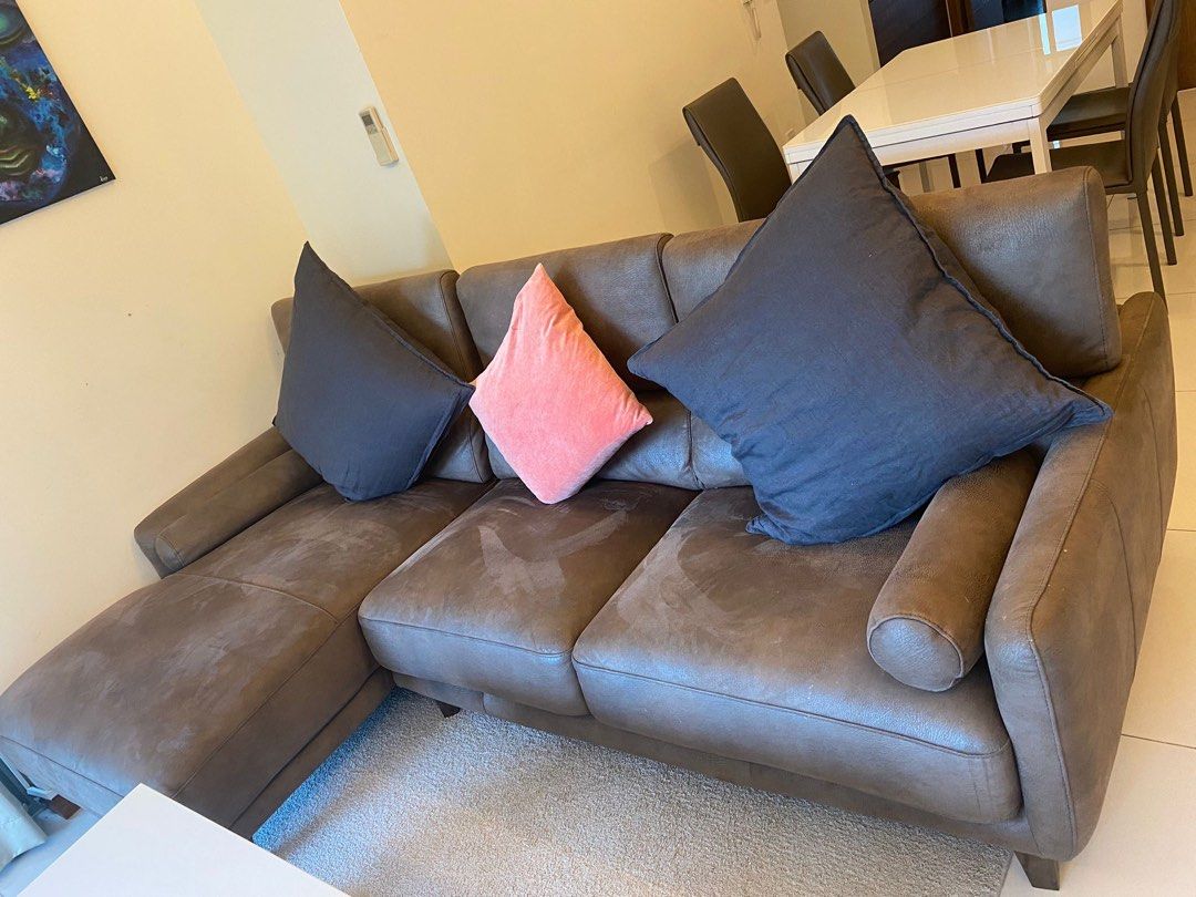 L Shape Sofa origin home - move out sale, Furniture & Home Living, Furniture, Sofas on Carousell