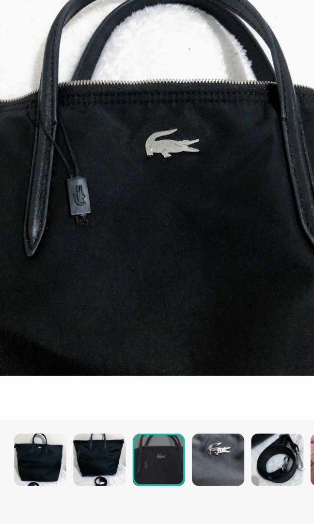 LACOSTE large nylon bag, Women's Fashion, Bags & Wallets, Tote Bags on ...