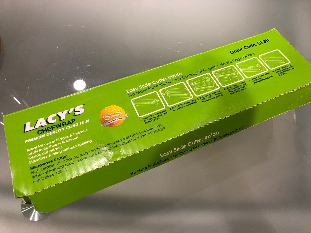 Lacy’s Cling Wrap / ChefWrap 30cm x 300m with Side Cutter, Everything ...
