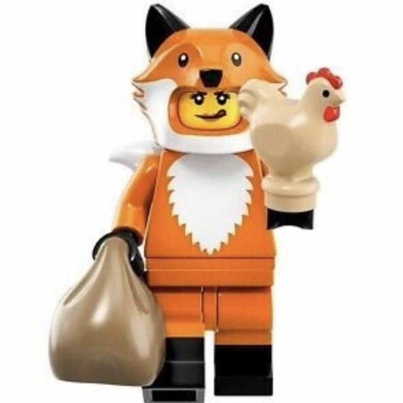 Lego Fox Suit / Costume Girl from Minifigure Series 19, Hobbies & Toys ...