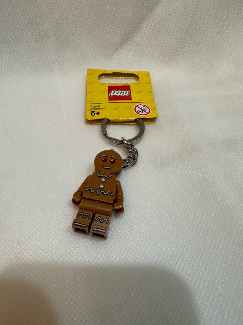 Lego Gingerbread man key chain, Hobbies & Toys, Toys & Games on Carousell