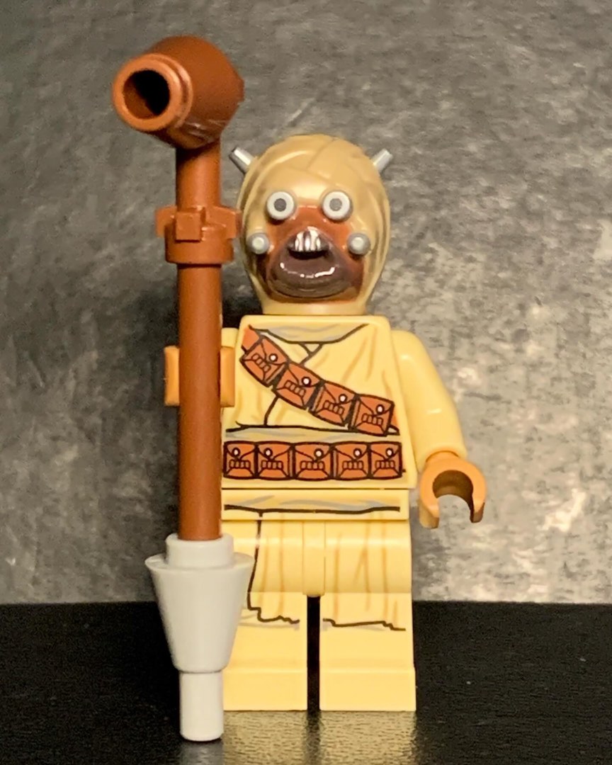 Lego Minifigure Star Wars Tusken Raider sw1074 head spikes, diagonal ...