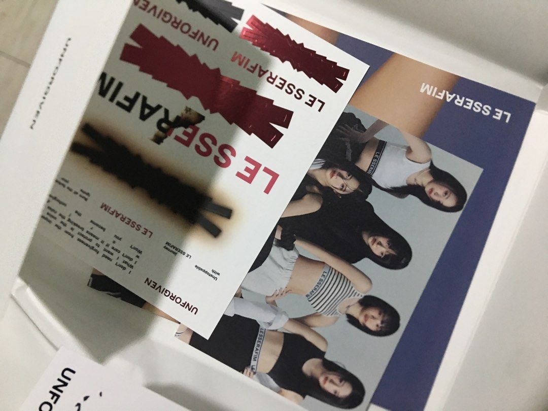 LESSERAFIM unforgiven album FULL INCLUSIONS, Hobbies & Toys, Music ...